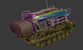 次世代中程防空导弹系统9a310m1-Buk 该导弹击中马航模型-装甲车／坦克模型库-3ds Max(.max)模型下载-cg模型网