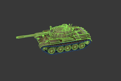 破旧的前中国陆军T59主战坦克ZTZ59 59式主战坦克封存模型-装甲车／坦克模型库-FBX(.fbx)模型下载-cg模型网