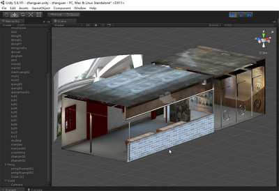 Unity游戏引擎展馆博物馆漫游 U3D 烘焙完贴图文件 模型-文化教育模型库-Unity Engine模型下载-cg模型网