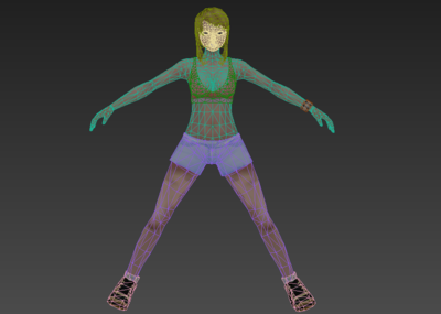 *终幻想FF11 NPC模型素材模型-女人模型库-3ds Max(.max)模型下载-cg模型网