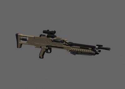 .338 M240LW通用机枪模型-枪械模型模型库-3ds Max(.max)模型下载-cg模型网