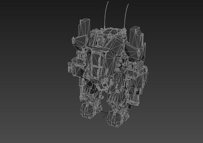 战争前线机器人mech-warface 3D模型-机器人／机甲模型库-3ds Max(.max)模型下载-cg模型网