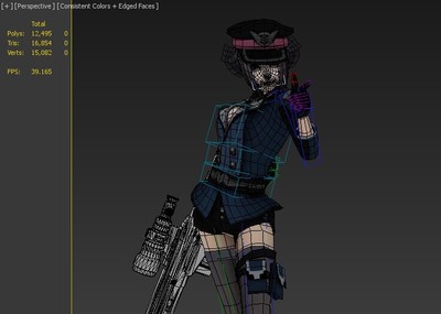 美女 女人模型-女人模型库-3ds Max(.max)模型下载-cg模型网