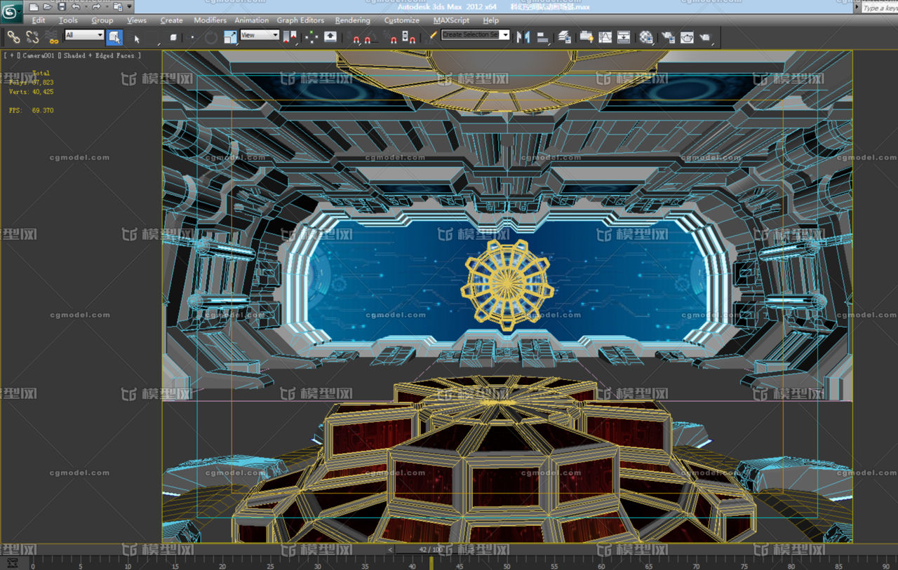 写实科幻空间站动画场景 科幻模型-科幻场景模型库-3ds Max(.max)模型下载-cg模型网