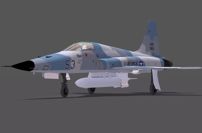 F5Tiger F5战斗机模型-军用飞机模型库-Maya(.ma/.mb)模型下载-cg模型网