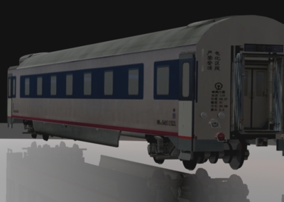 国铁RW19T型软席卧铺客车模型-火车/轨道车模型库-3ds Max(.max)模型下载-cg模型网