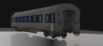 国铁RW19T型软席卧铺客车模型-火车/轨道车模型库-3ds Max(.max)模型下载-cg模型网