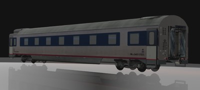国铁RW19T型软席卧铺客车模型-火车/轨道车模型库-3ds Max(.max)模型下载-cg模型网