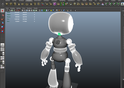 robot Gini现代机器人智能机器人迎宾机器人监控机器人模型-机器人／机甲模型库-OBJ(.obj/.mtl)模型下载-cg模型网