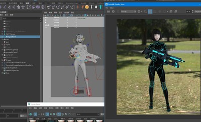Maya ADV身体绑定模型-女人模型库-FBX(.fbx)模型下载-cg模型网