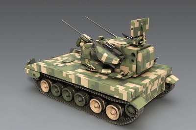 PGZ07-35mm自行高炮 PGZ-07自行高射炮模型-装甲车／坦克模型库-3ds Max(.max)模型下载-cg模型网