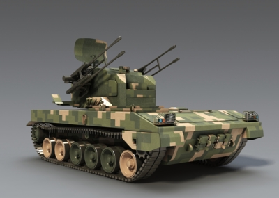 PGZ95式自行高炮 PGZ95 4管2_Intrepid team作品_车辆装甲车／坦克_cg模型网