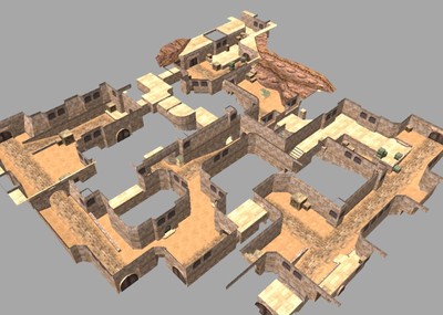 cs dust2地图模型模型-历史建筑模型库-Maya(.ma/.mb)模型下载-cg模型网