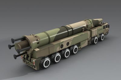 东风26 东风-26弹道导弹车模型-装甲车／坦克模型库-3ds Max(.max)模型下载-cg模型网