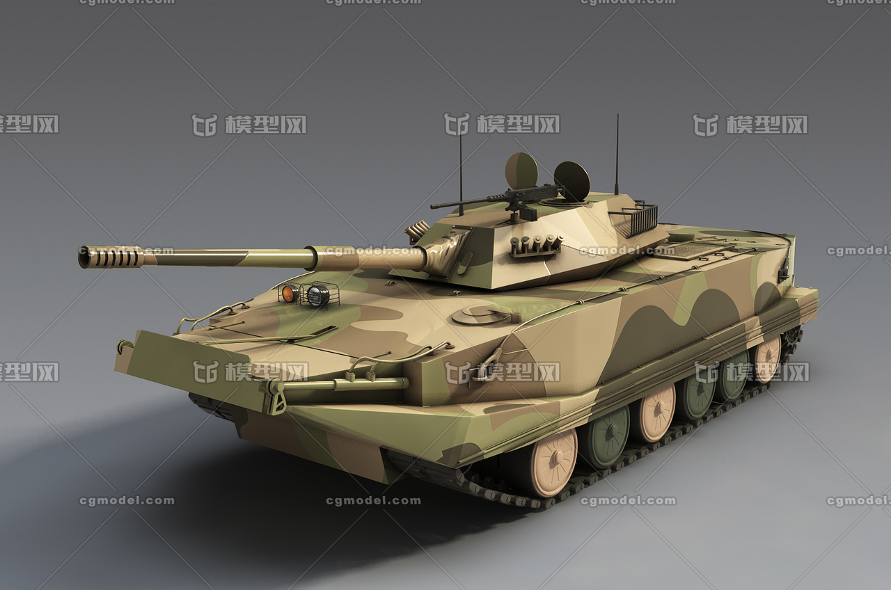 63A水陆两栖坦克 两栖坦克模型-装甲车／坦克模型库-3ds Max(.max)模型下载-cg模型网