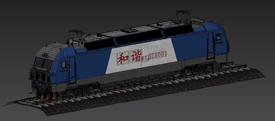 HXD3C电力机车内外简模模型-火车/轨道车模型库-3ds Max(.max)模型下载-cg模型网
