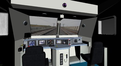 HXD3C电力机车内外简模模型-火车/轨道车模型库-3ds Max(.max)模型下载-cg模型网