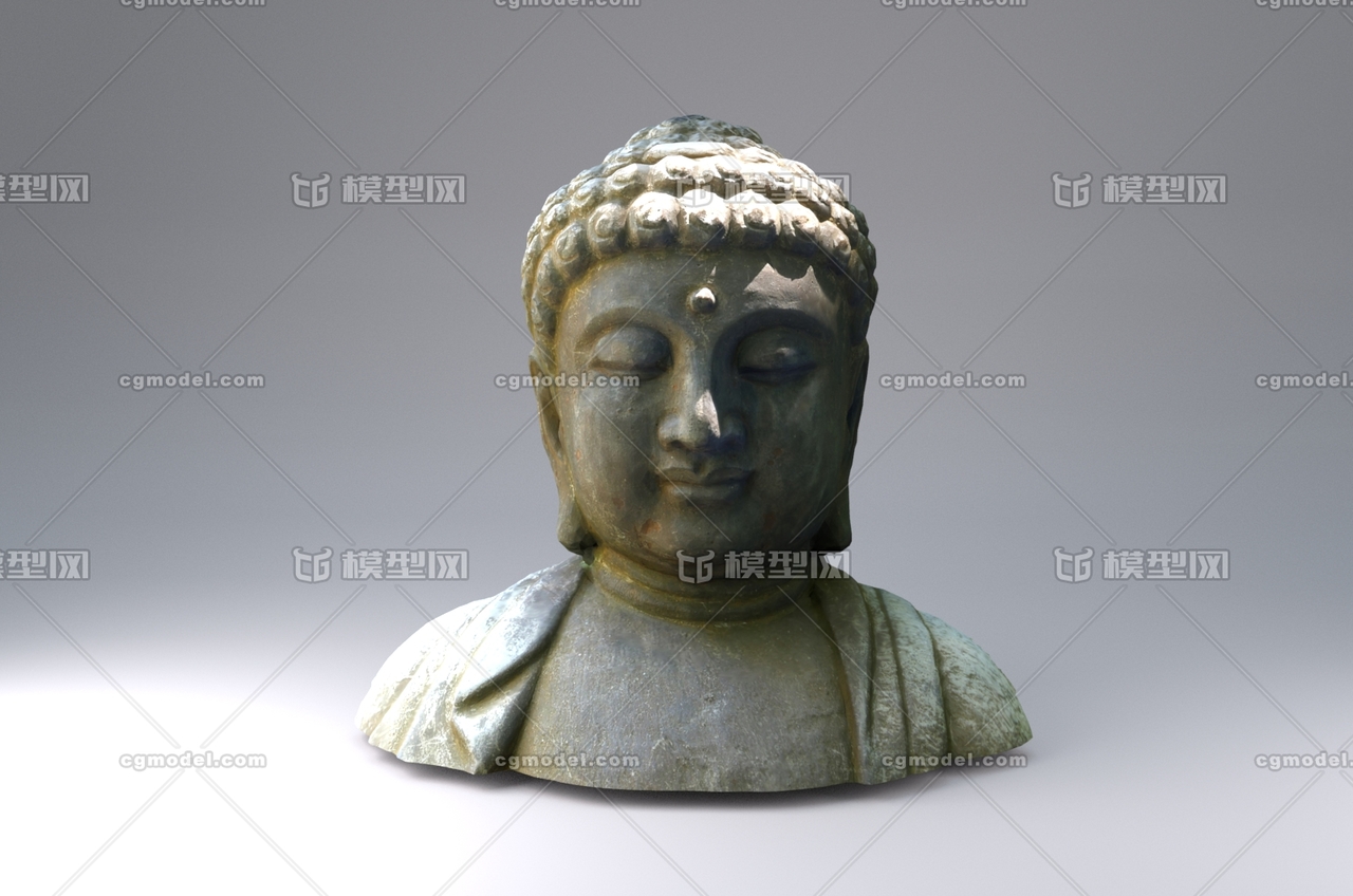 佛 佛像 佛祖 佛头像 如来佛 神像_alalei作品_雕塑/文物佛像雕塑雕塑/文物佛像雕塑_cg模型网