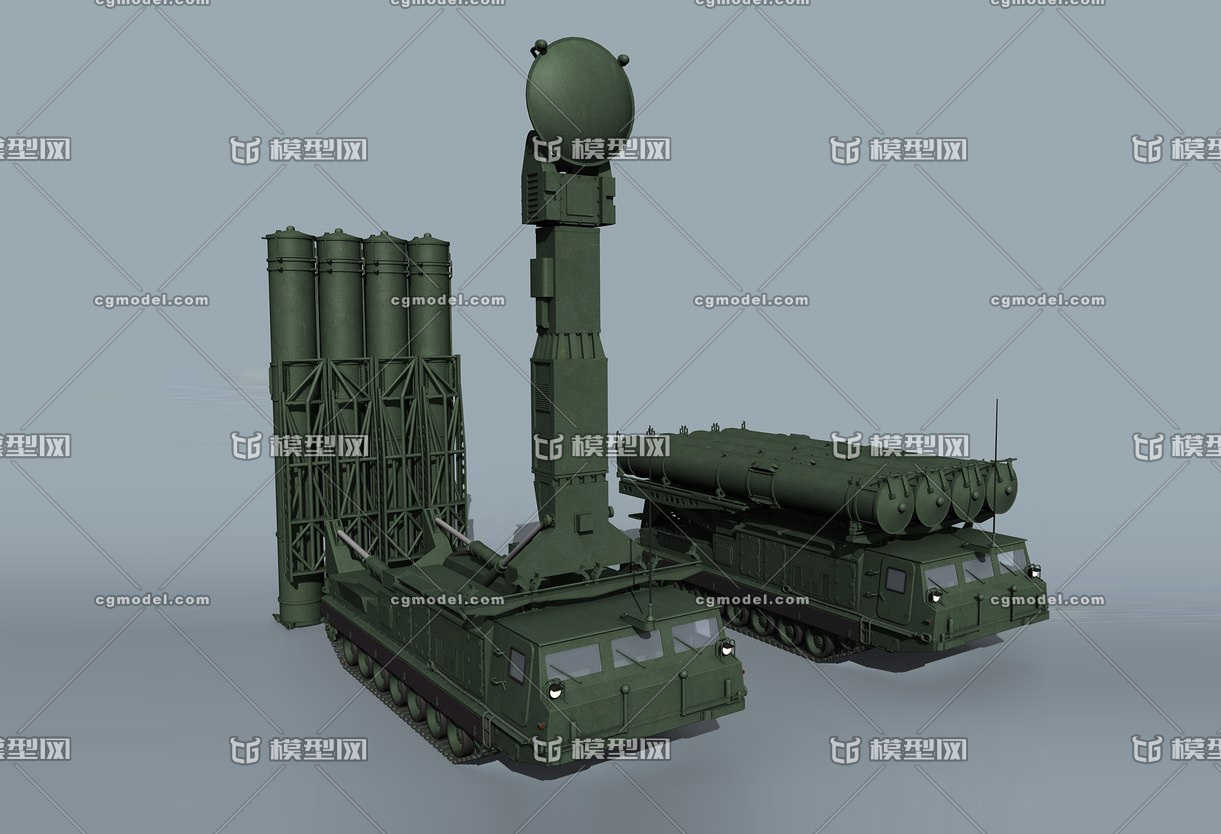 俄罗斯 SA-12a-23a模型-火炮器械模型库-3ds Max(.max)模型下载-cg模型网