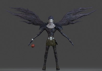 写实死亡 笔记-死神琉克模型-异形怪物模型库-3ds Max(.max)模型下载-cg模型网