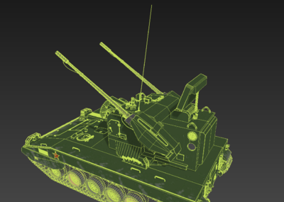 中国PGZ-07式35mm自行高炮 野战防空模型-装甲车／坦克模型库-3ds Max(.max)模型下载-cg模型网