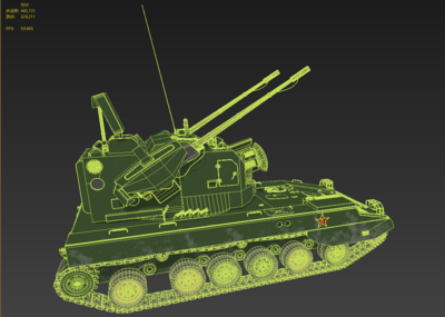 中国PGZ-07式35mm自行高炮 野战_I am Iron Man作品_车辆装甲车／坦克_cg模型网