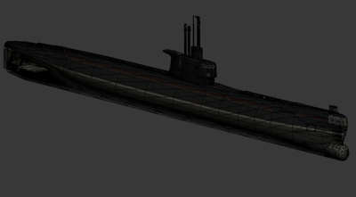 633型潜艇 罗密欧级潜艇模型-潜艇模型库-3ds Max(.max)模型下载-cg模型网