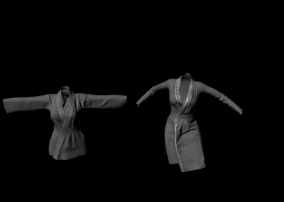 练手的两件衣服模型-女人模型库-OBJ(.obj/.mtl)模型下载-cg模型网