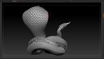 眼镜蛇写实3d打印圆雕stl模型-爬行模型库-STL(.stl)模型下载-cg模型网