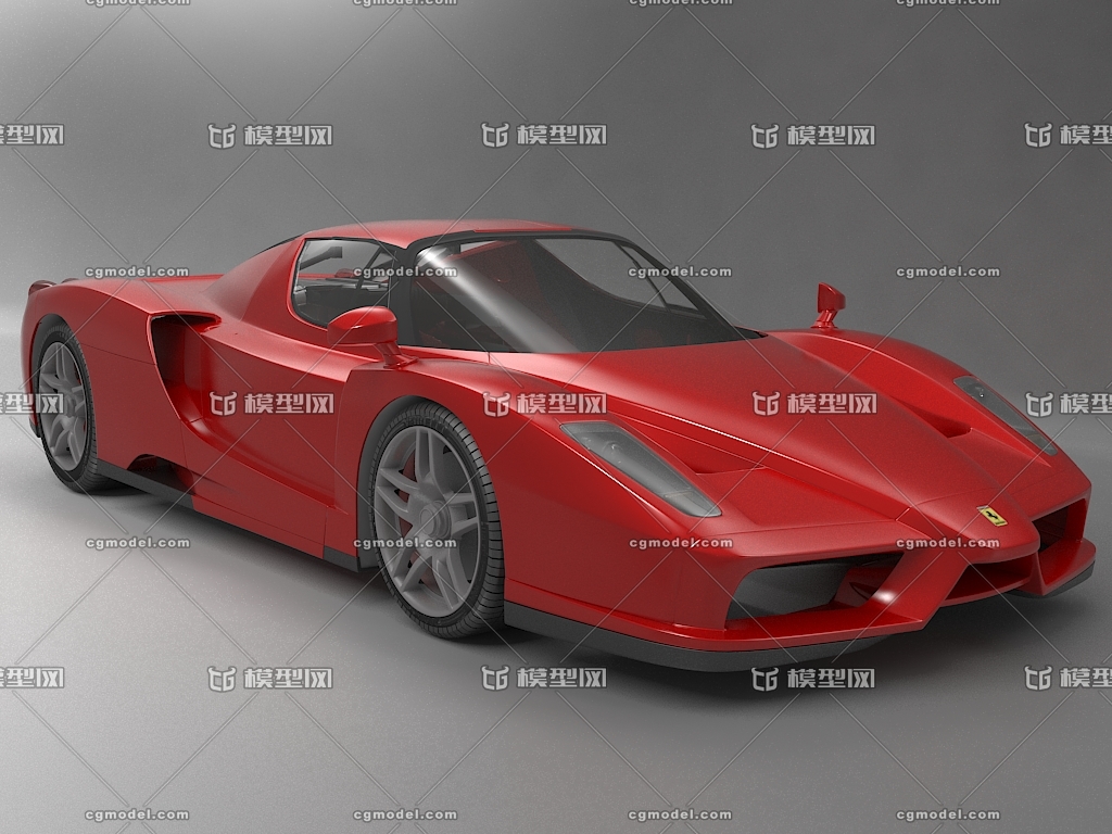 法拉利 Enzo 恩佐)模型 赛车 跑车模型库 3ds Max Max 模型下载 Cg模型网