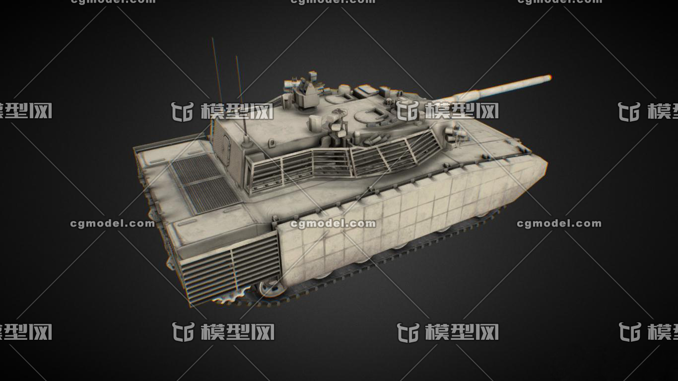 中国的VT5轻型坦克模型-装甲车／坦克模型库-3ds Max(.max)模型下载-cg模型网