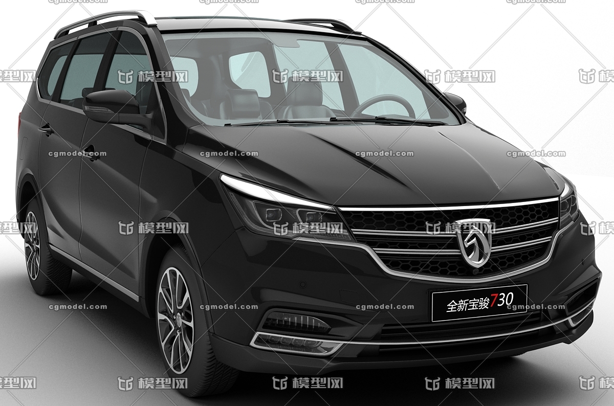 宝骏--2019款全新宝骏730-MPV 宝骏730模型-轿车模型库-3ds Max(.max)模型下载-cg模型网