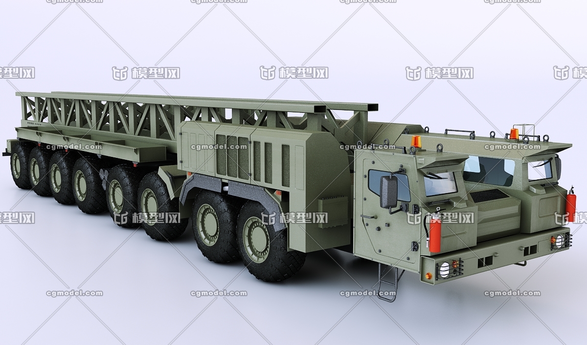 俄罗斯 KAMAZ-7850模型-大卡车模型库-3ds Max(.max)模型下载-cg模型网