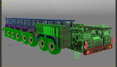 俄罗斯 KAMAZ-7850模型-大卡车模型库-3ds Max(.max)模型下载-cg模型网