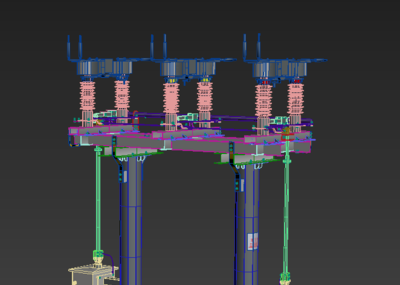 变压器模型 35kv模型-工业设备模型库-3ds Max(.max)模型下载-cg模型网