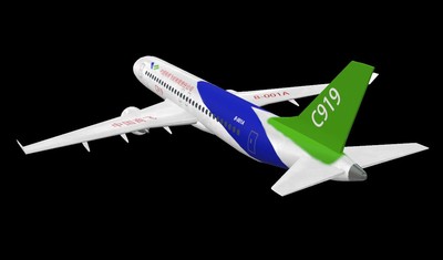 国产c919模型-客机/民用飞机模型库-Maya(.ma/.mb)模型下载-cg模型网