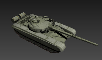 T88坦克/坦克/装甲车/迷彩/歼击车模型-装甲车／坦克模型库-3ds Max(.max)模型下载-cg模型网