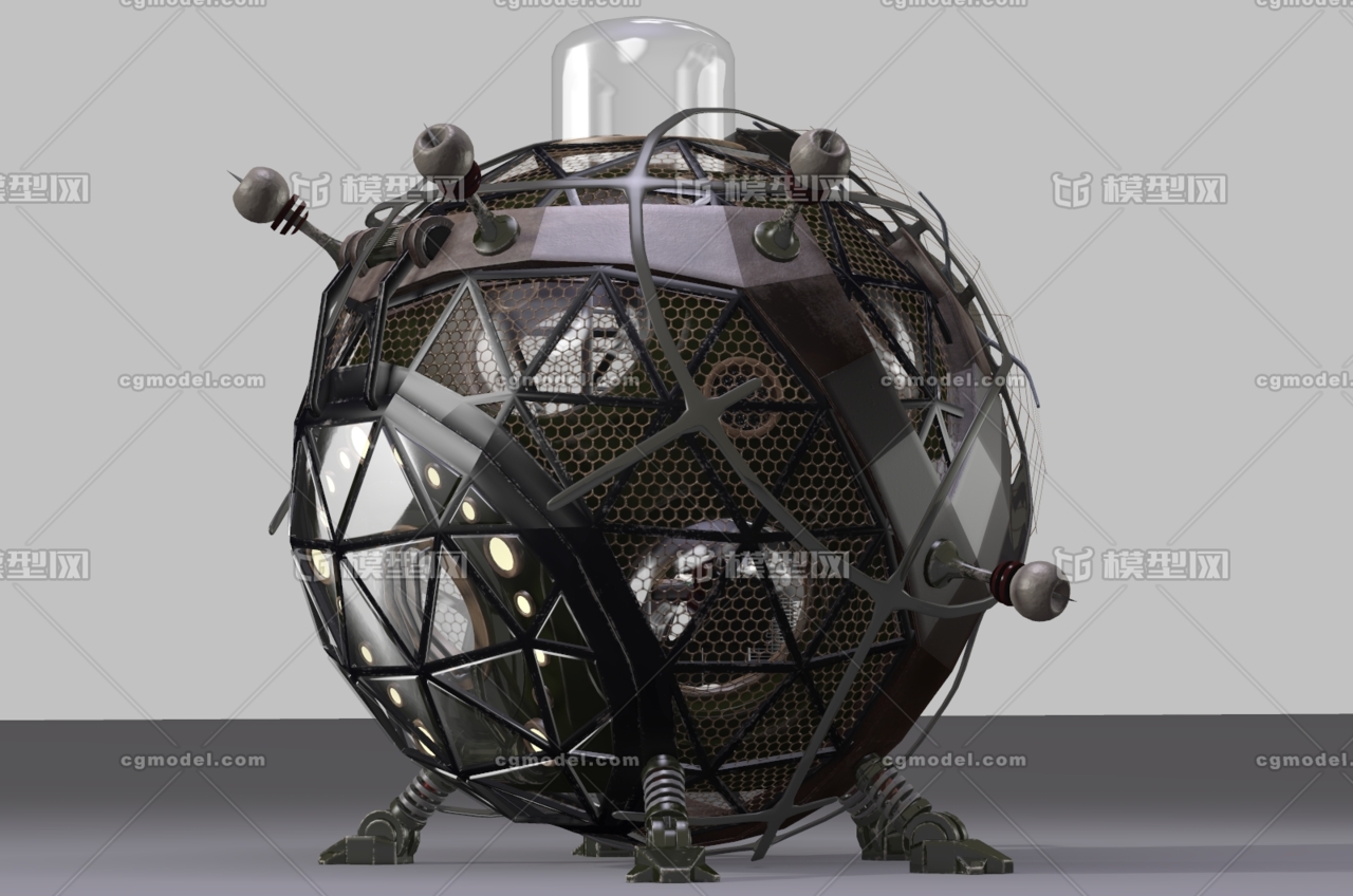 Time Machine模型-科幻船模型库-STL(.stl)模型下载-cg模型网