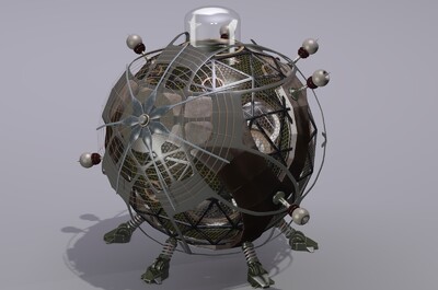 Time Machine模型-科幻船模型库-STL(.stl)模型下载-cg模型网