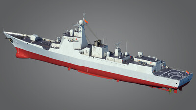 052D型导弹驱逐舰~155南京舰模型-军舰模型库-3ds Max(.max)模型下载-cg模型网