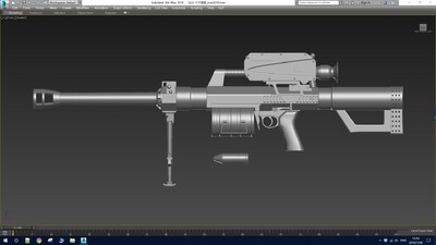 大炮狙 QLU-11模型-枪械模型模型库-3ds Max(.max)模型下载-cg模型网