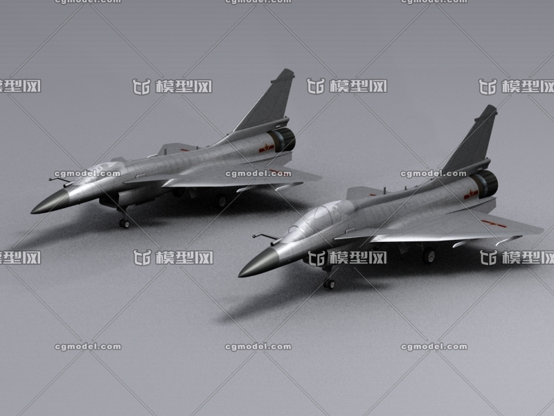 歼10 J10B模型-军用飞机模型库-OBJ(.obj/.mtl)模型下载-cg模型网
