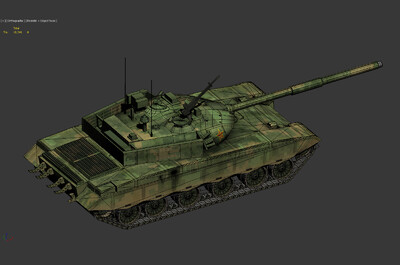 ZTZ99B 99b主战坦克模型-装甲车／坦克模型库-3ds Max(.max)模型下载-cg模型网