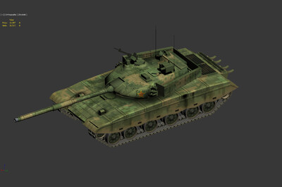 ZTZ99B 99b主战坦克模型-装甲车／坦克模型库-3ds Max(.max)模型下载-cg模型网