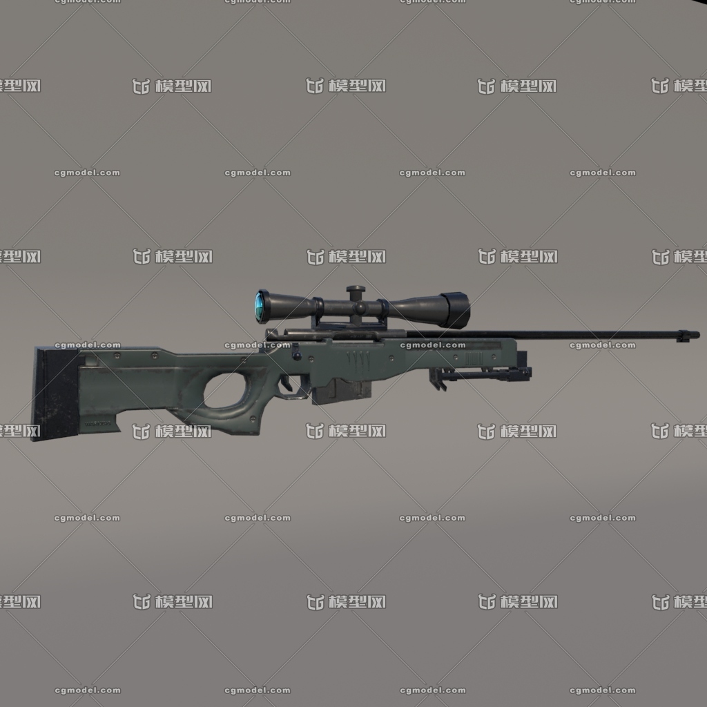 次世代写实AWM模型-枪械模型模型库-Maya(.ma/.mb)模型下载-cg模型网
