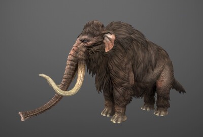 写实 猛犸象 史前动物 大象_judyzhang作品_动物哺乳_cg模型网