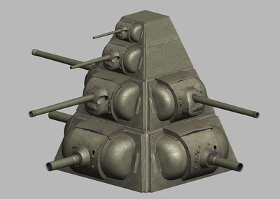 KV-44模型-装甲车／坦克模型库-3ds Max(.max)模型下载-cg模型网