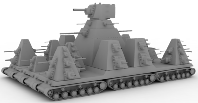 KV-44模型-装甲车／坦克模型库-3ds Max(.max)模型下载-cg模型网