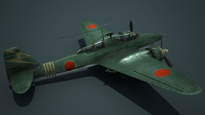 ki96 Ki02日本川崎Ki-102四_C5银河作品_飞机／航空器军用飞机_cg模型网