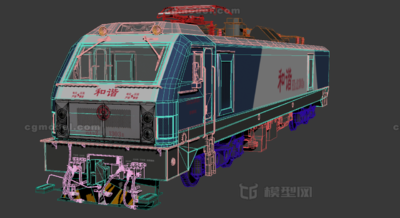 HXD2和谐电2机车模型-火车/轨道车模型库-FBX(.fbx)模型下载-cg模型网